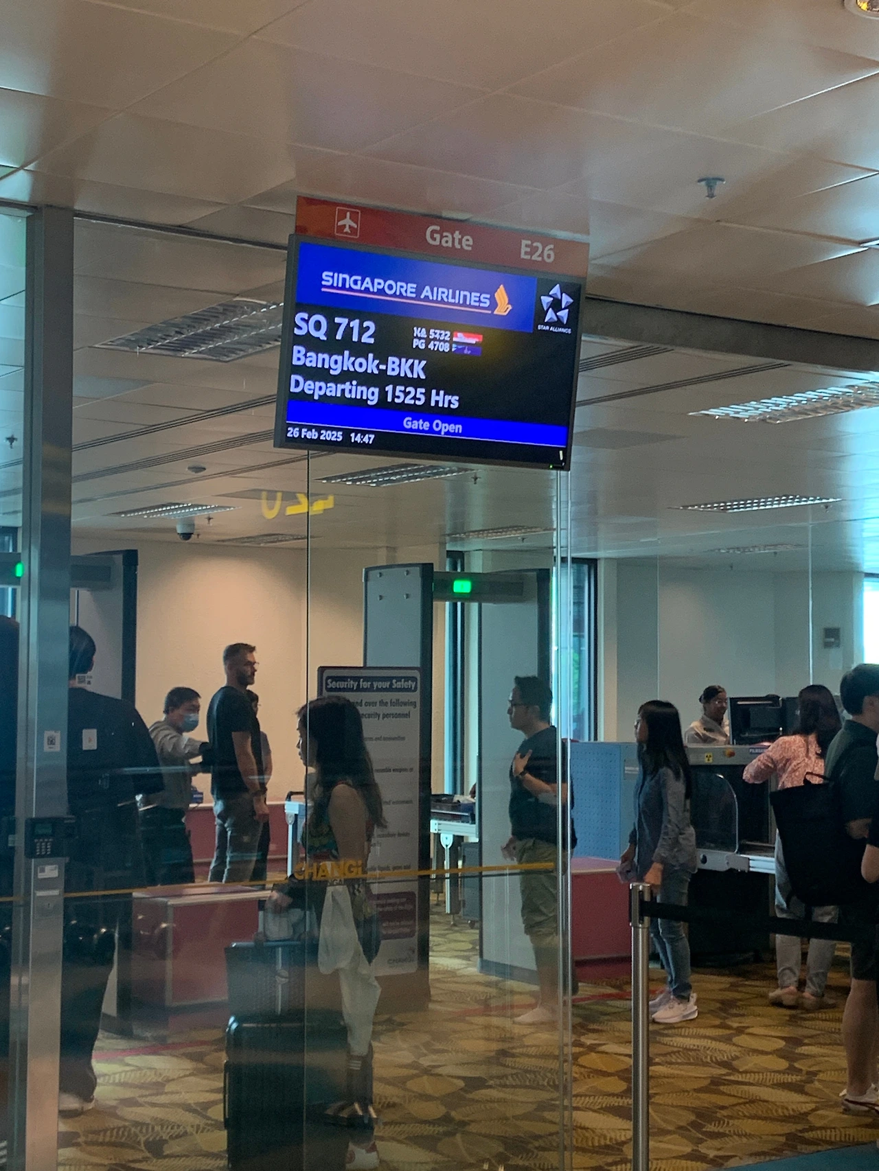 싱가포르항공 타고 방콕까지