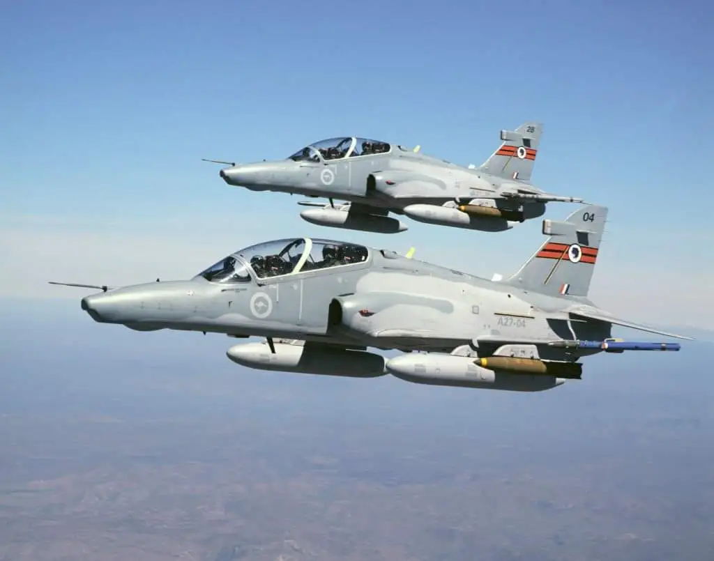 대한민국 공군이 운용했던 BAe T-59 Hawk.