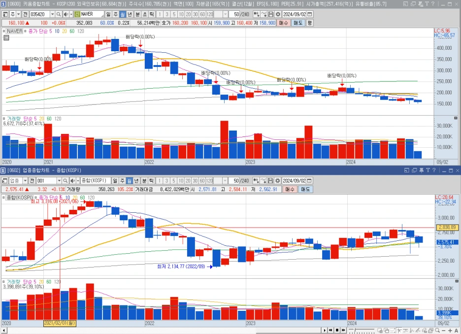 네이버 주식에 대한 향후 전망...