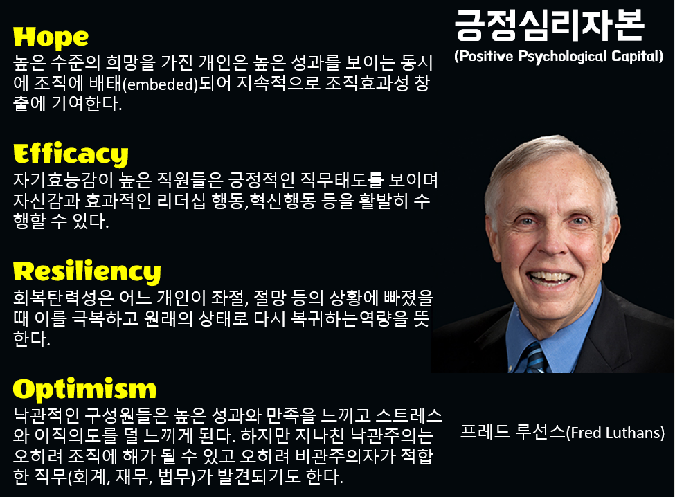 행운을 높이는 과학적 방법 긍정심리자본 Hero 코칭