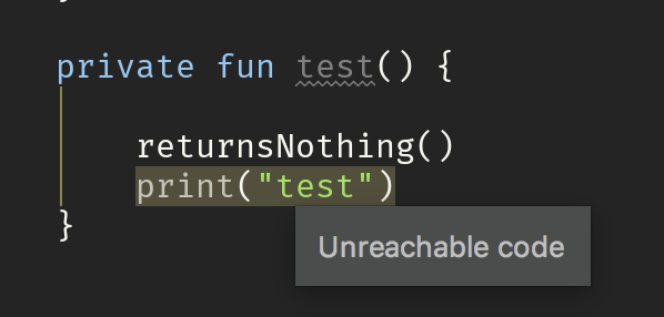 Kotlin Unit, Nothing