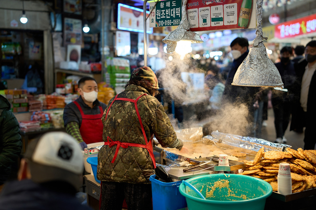 겨울 광장시장