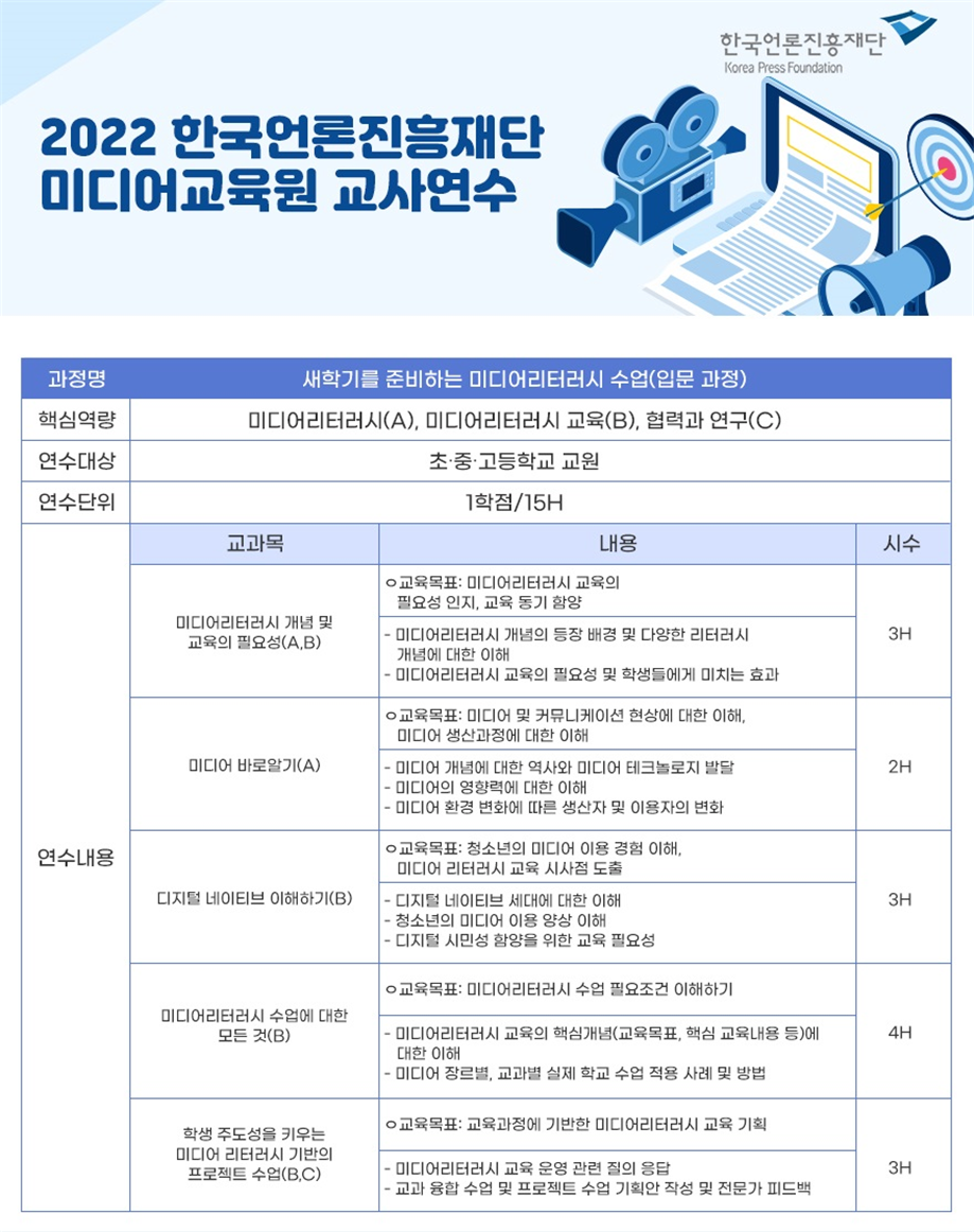 ‘미리미리 준비하는 미디어 리터러시 교육