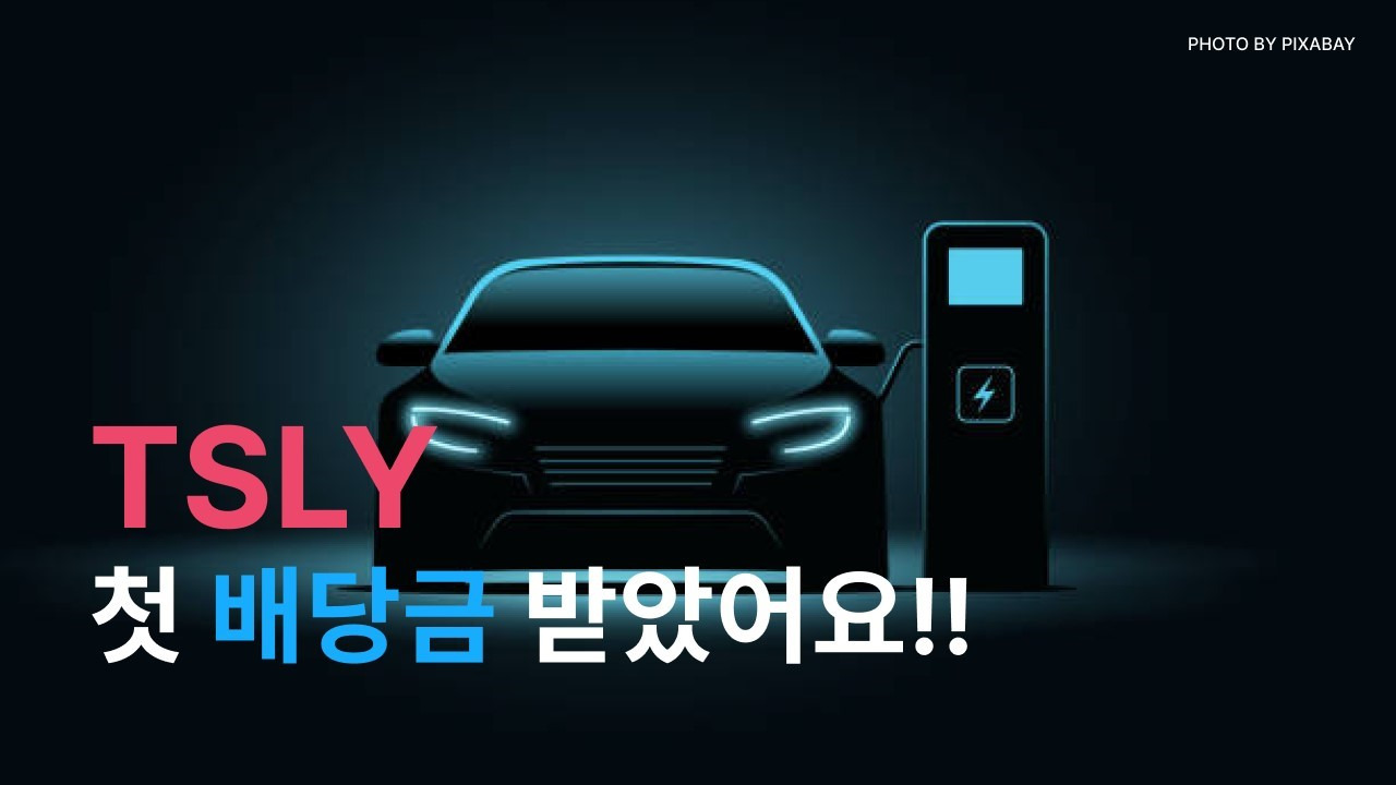 연 배당률 70% TSLY 첫 배당금을 받았습니다!