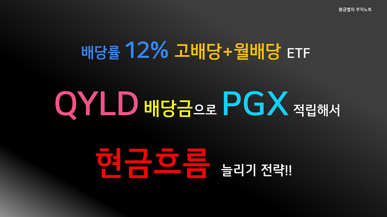 QYLD 배당금으로 PGX 적립 2개월차 성과