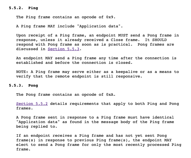 Spring WebSocket Ping/Pong