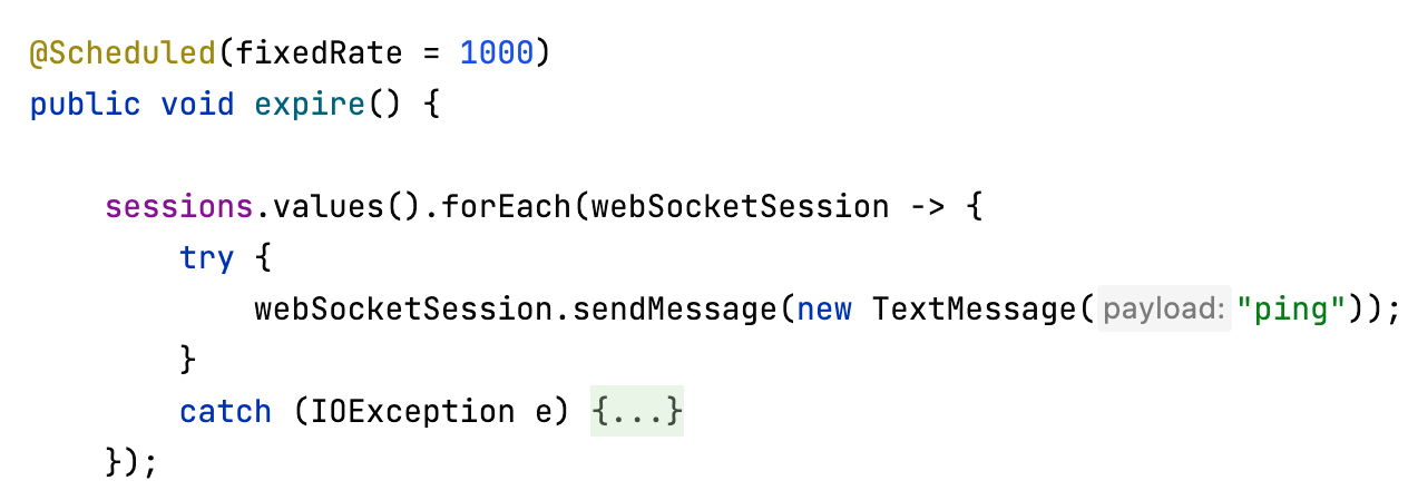 Spring WebSocket Ping/Pong