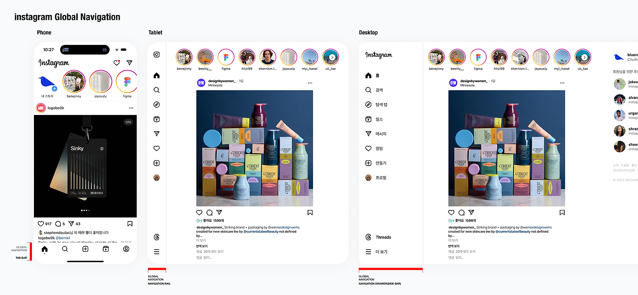 모바일 Ui 디자인 기본 요소 Tab Bar