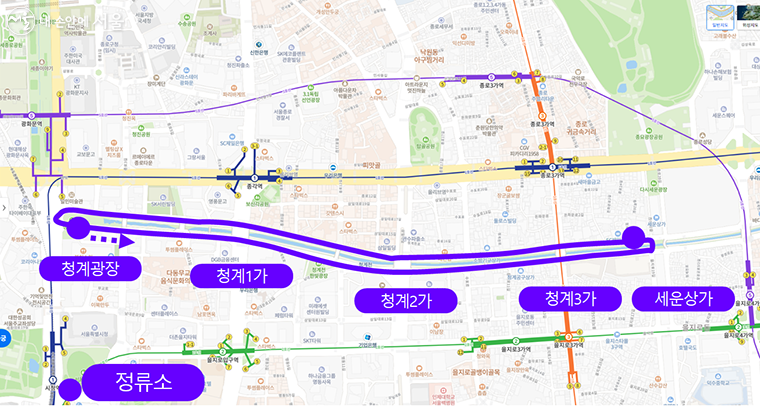 청계천 자율주행버스 25일부터 누구나 무료 탑승
