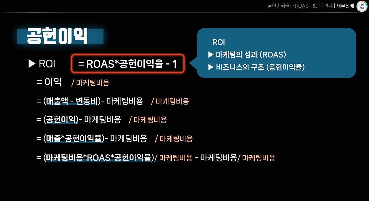 [재무강의] ROAS는 얼마가 적정한가요??