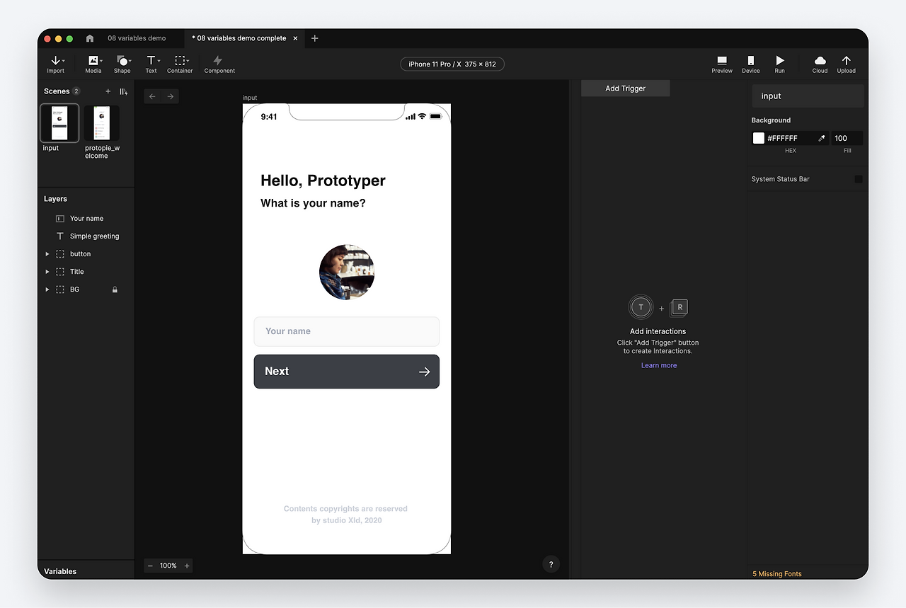 [ProtoPie School] Variable 기초