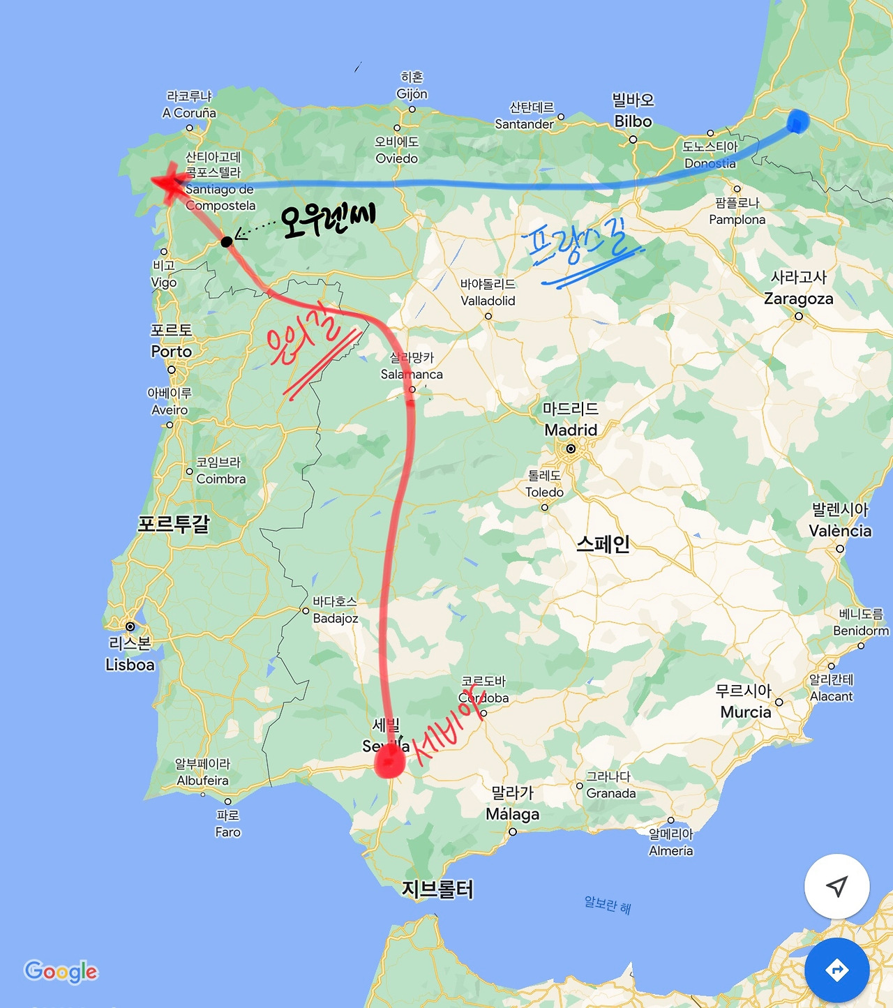 12 산티아고 100km 전 고지가 눈앞이다