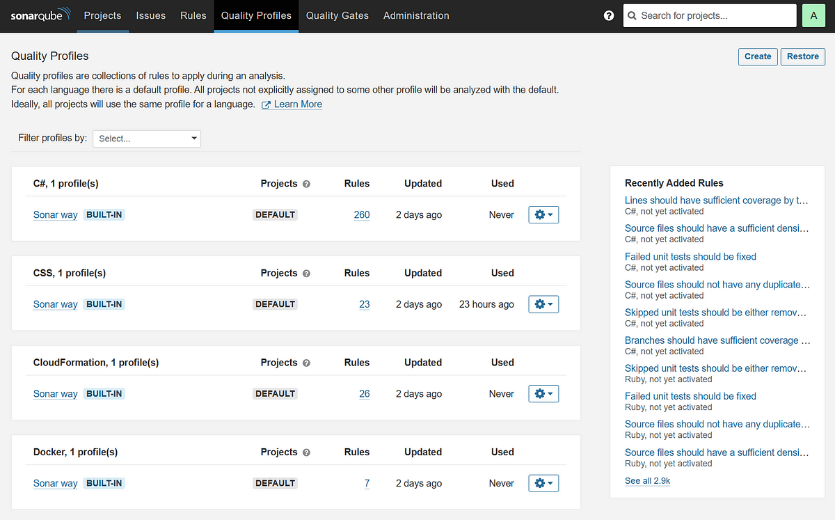 소스 정적 분석도구 SonarQube