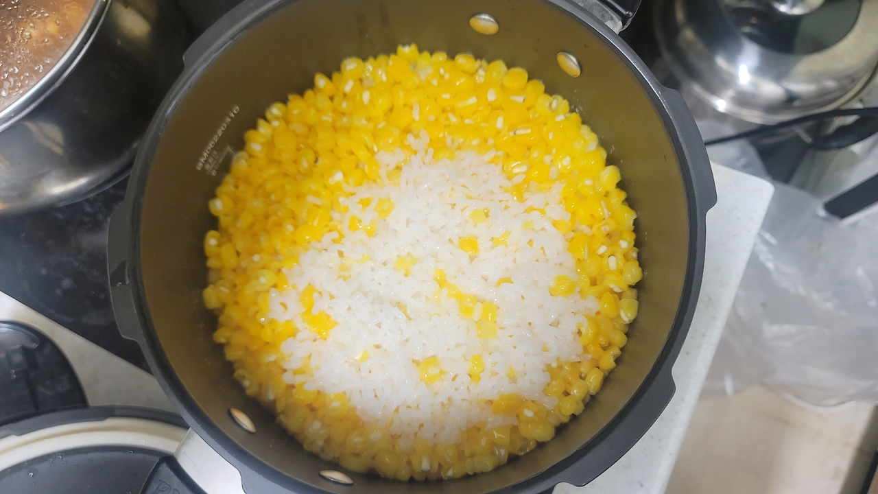 식감 찰진 강냉이밥