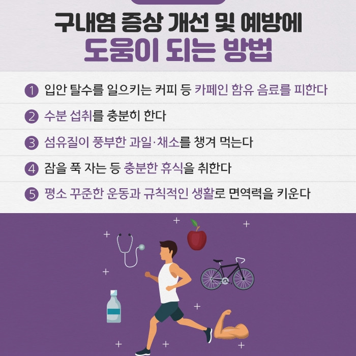 휴가 뒤 찾아온 입병 ‘구내염 종류 And 개선법