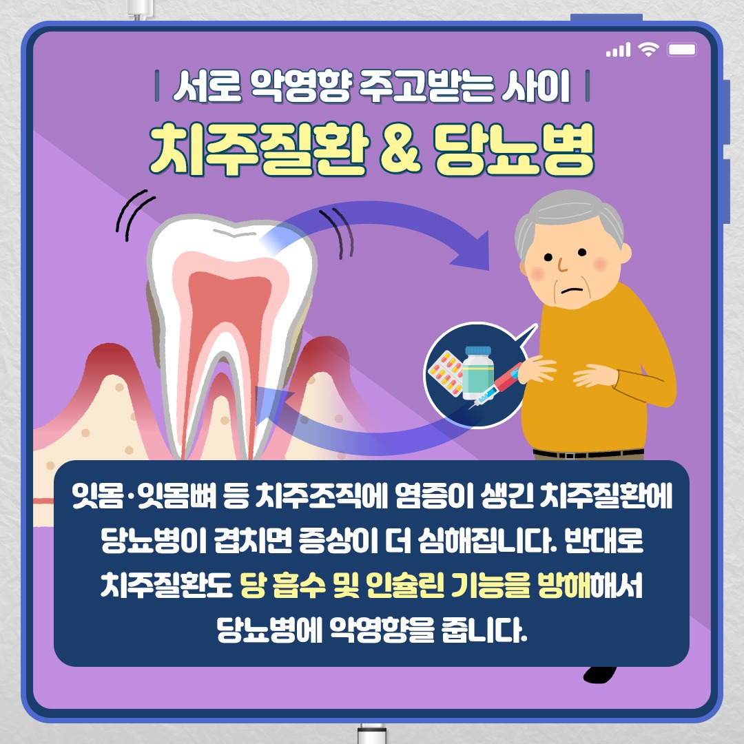 당뇨병 환자는 치주질환 치료 금지