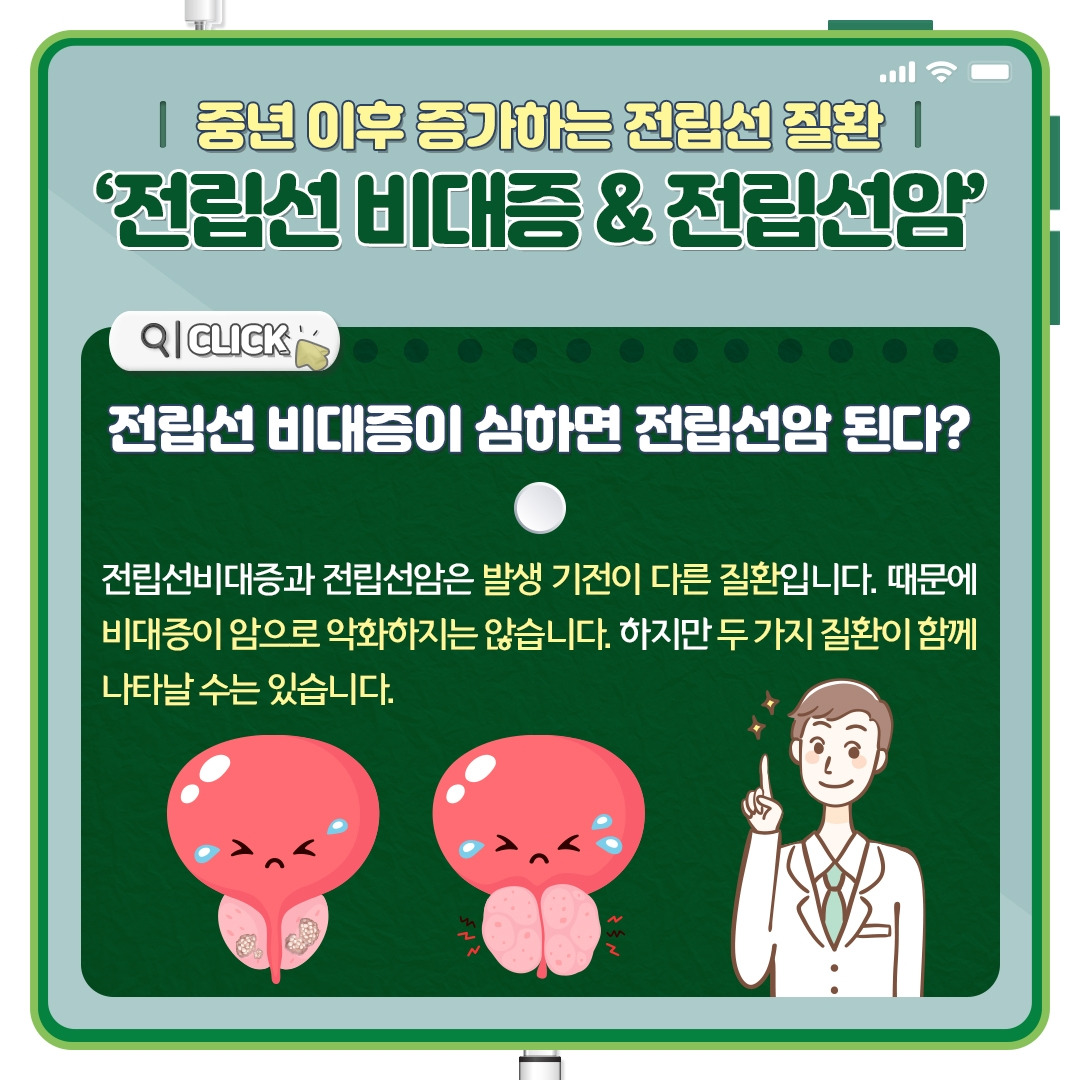 전립선 비대증 And 전립선암