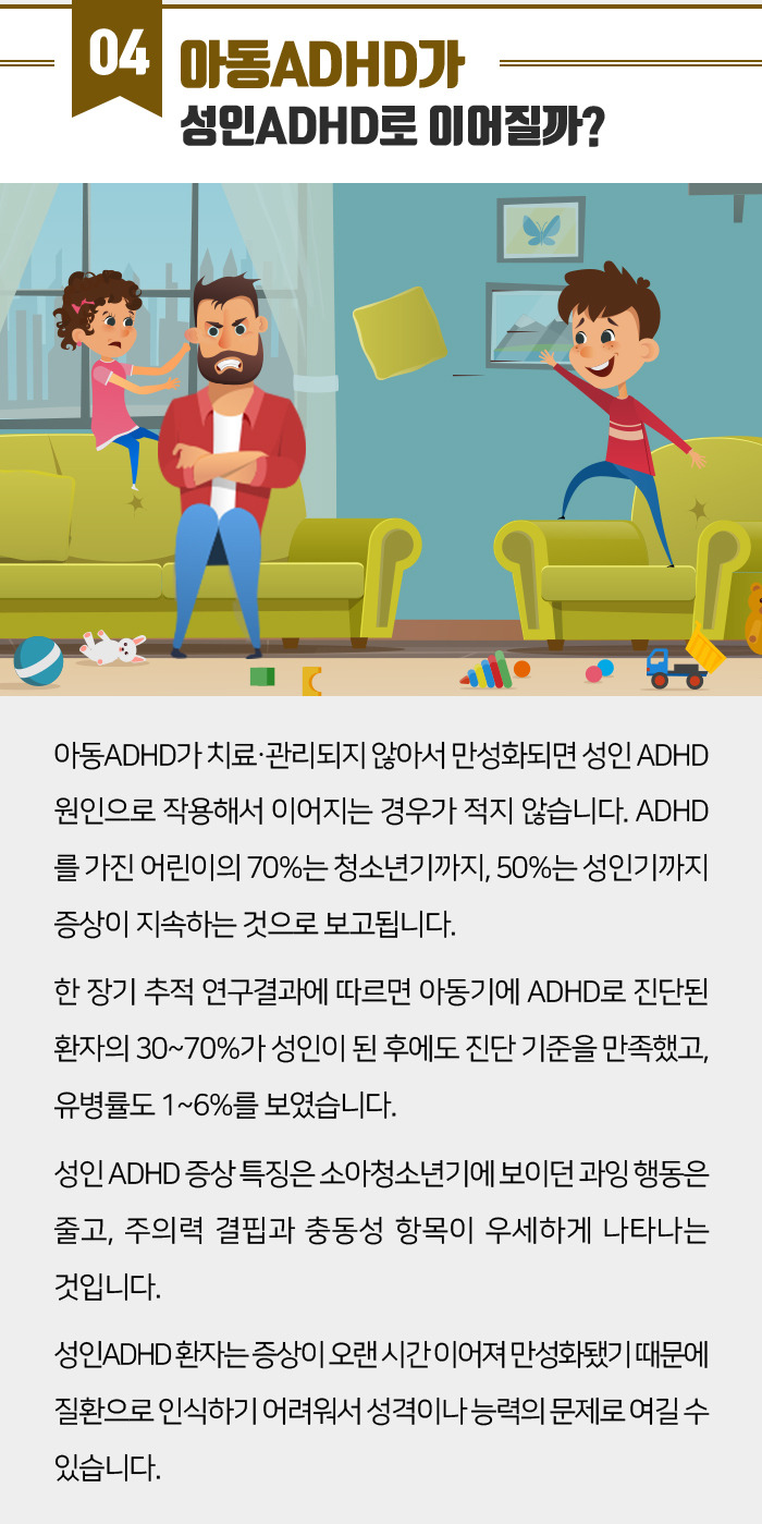 아동 Adhd부터 성인adhd