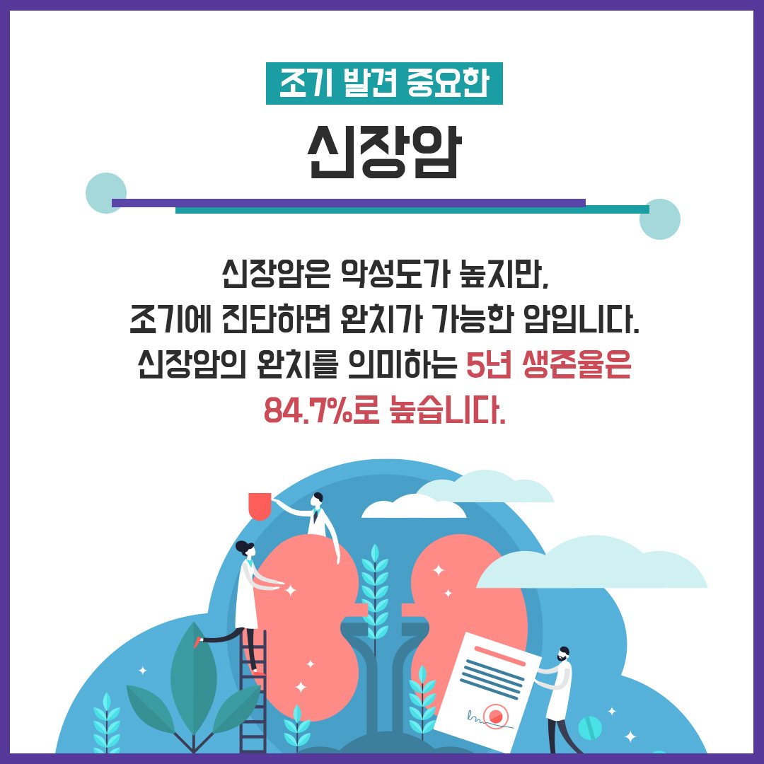 악성도 높은 발병률 10위 ‘신장암