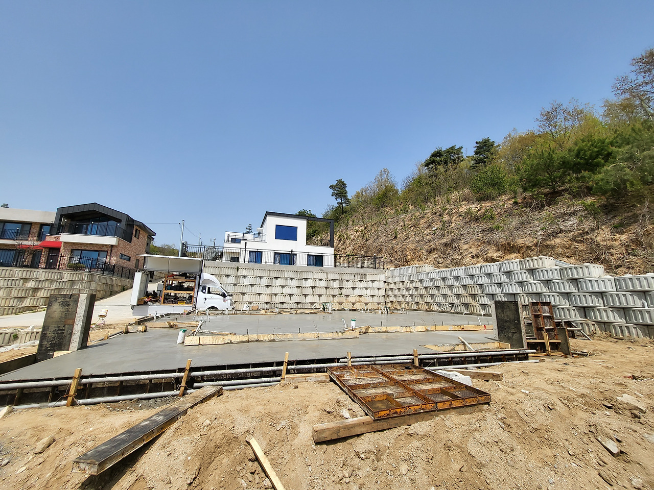 계룡 엄사면 김철님 전원주택 기초 공사 중 0418 네이버 블로그