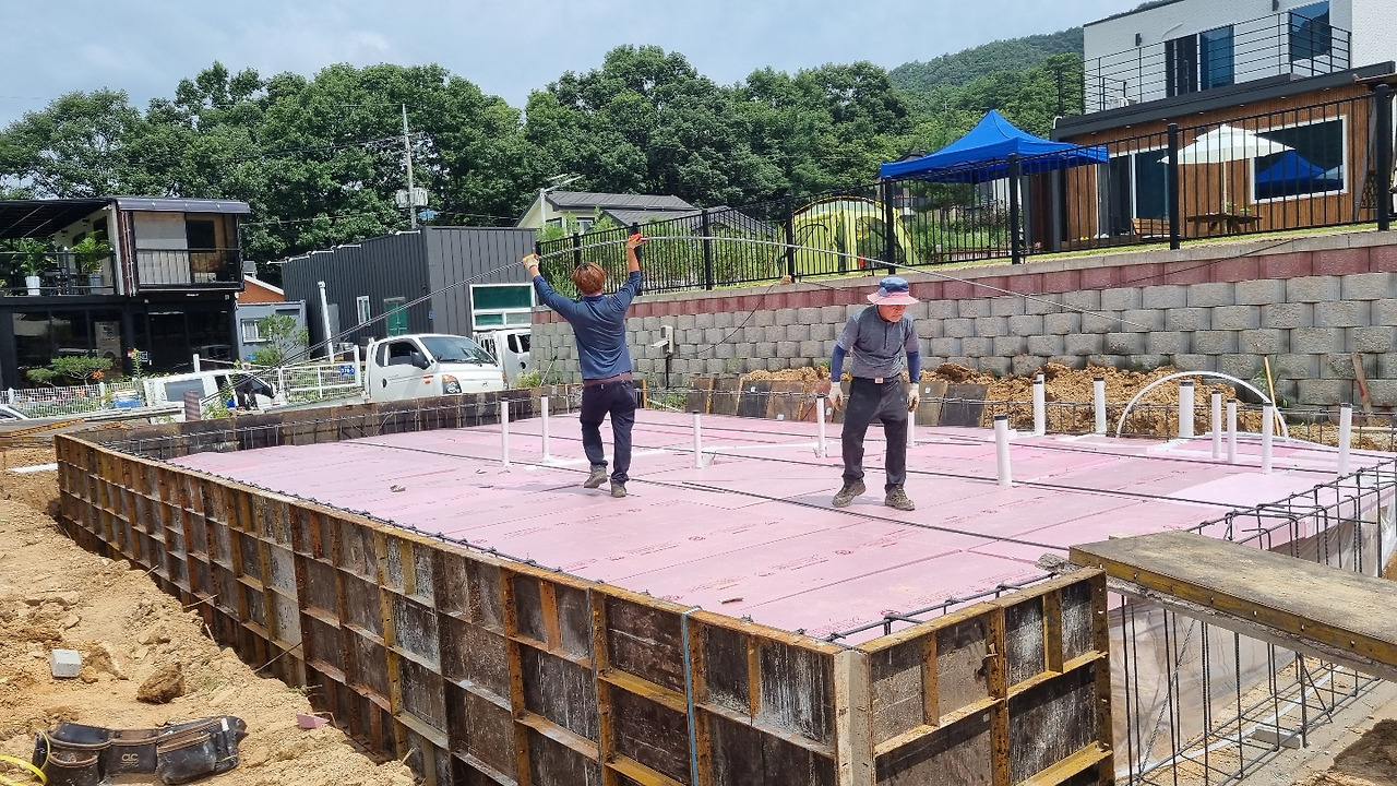 여주시 강천면 나님 전원주택 기초공사 중 0810 네이버 블로그