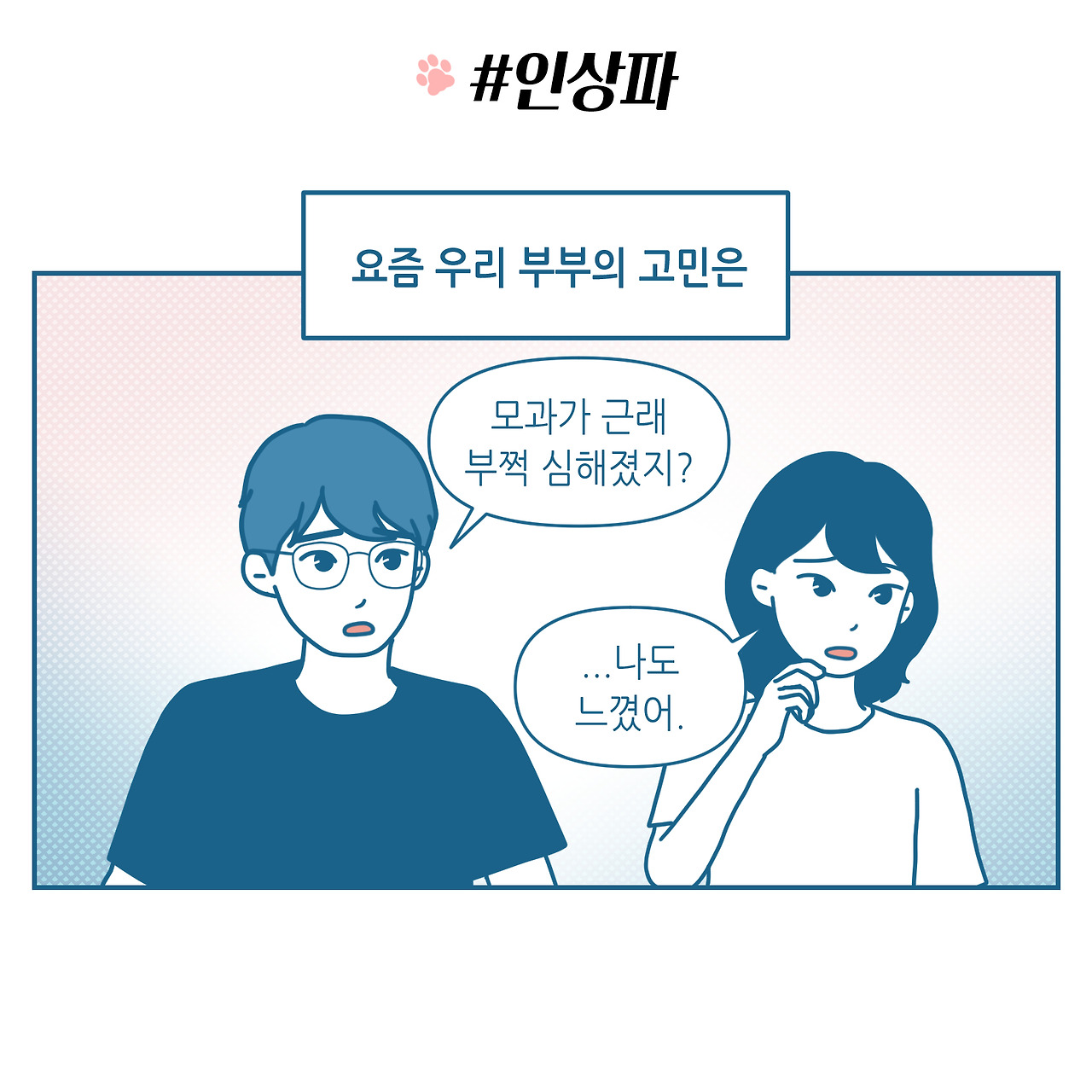 인상 쓰는 고양이