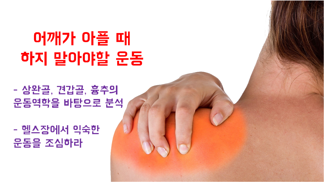 어깨가 아플 때 하지 말아야할 운동ㅣ회전근개손상오십견