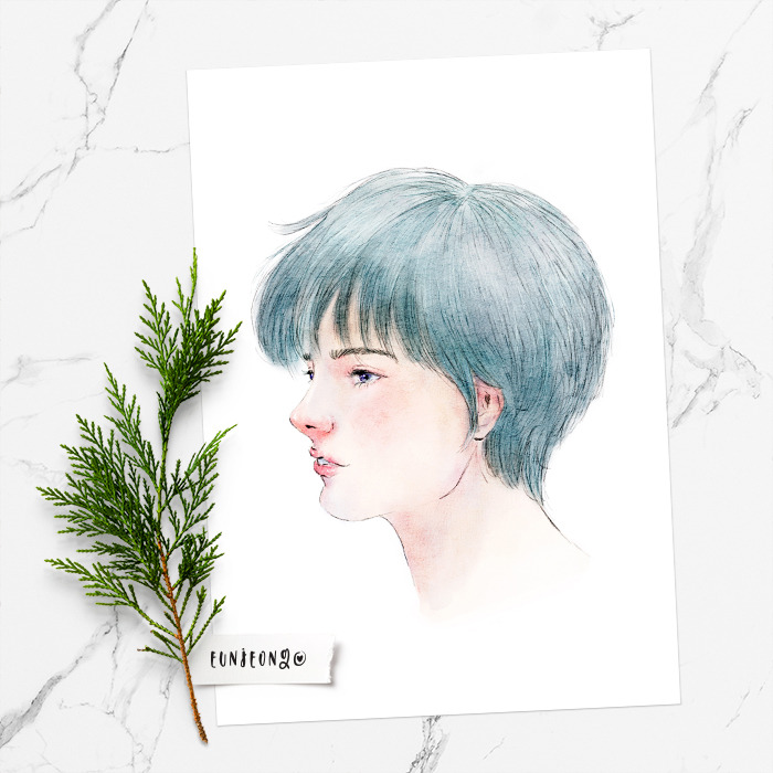수채화 인물화