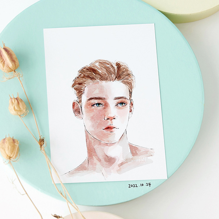 수채화 인물화