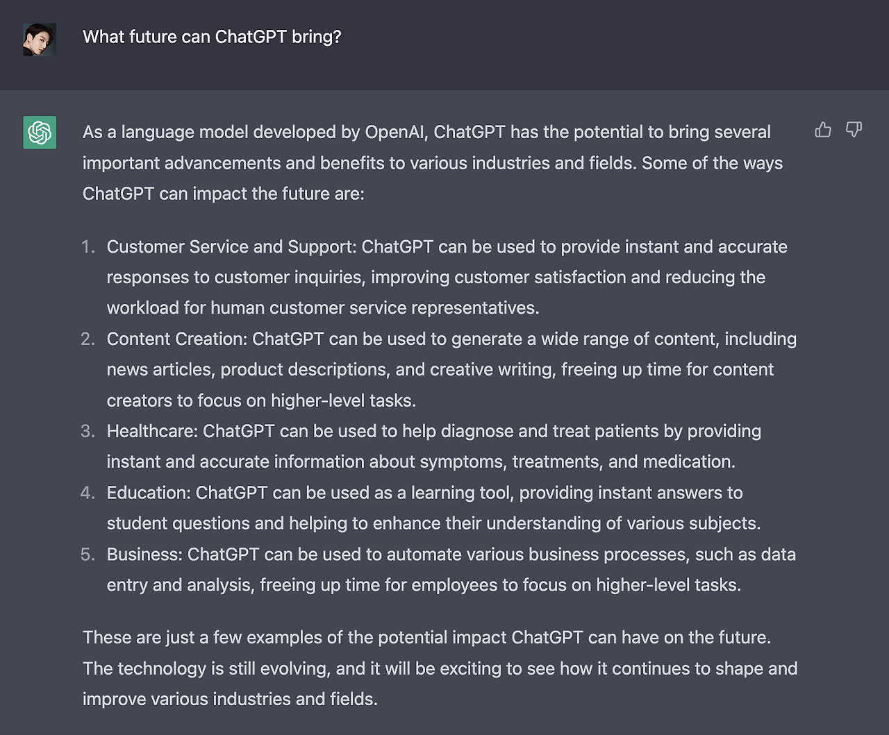 ChatGPT에게 PM에 대해 물어 보았다.