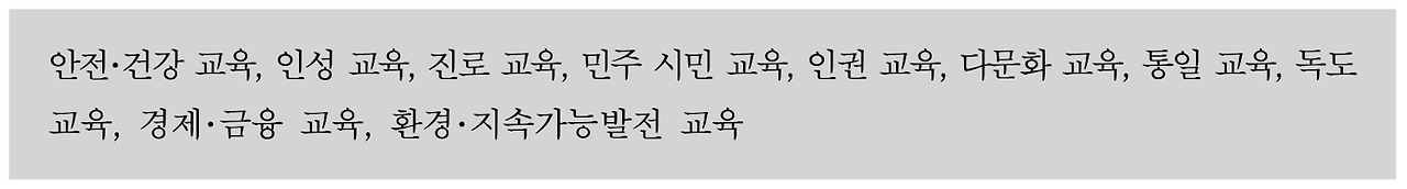 학교자율시간이 시작됩니다