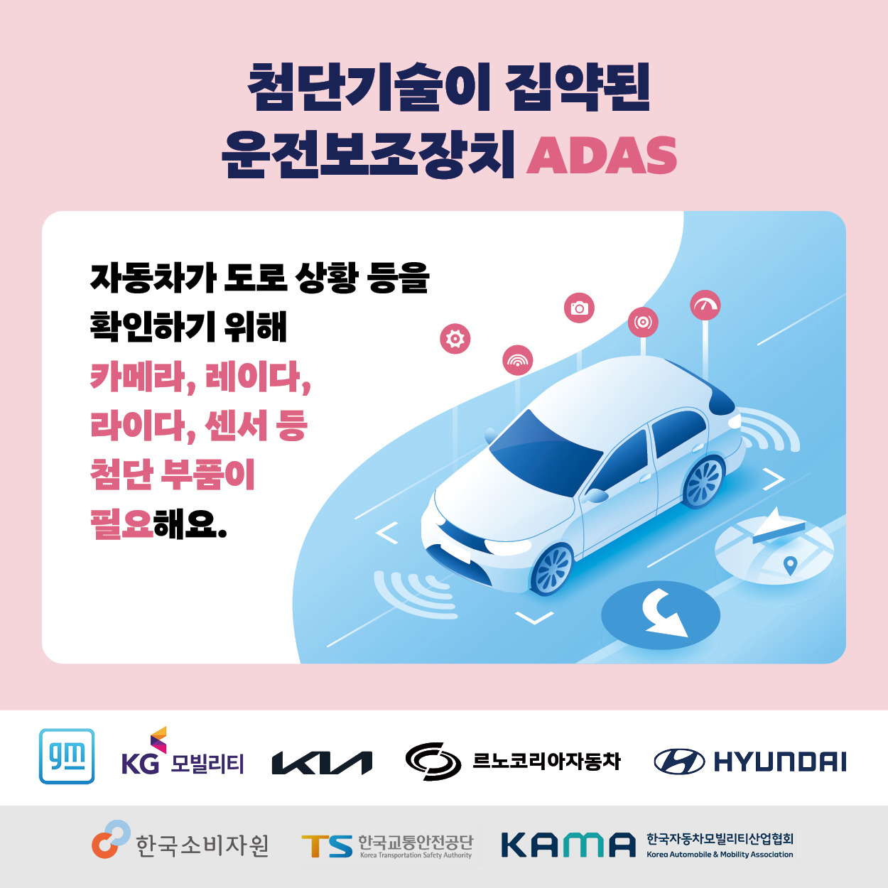 KGM의 ADAS 안전하게 이용하기 캠페인