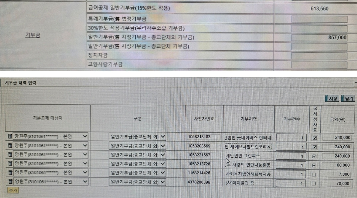 연말정산으로 돌아본 기부금 세액공제