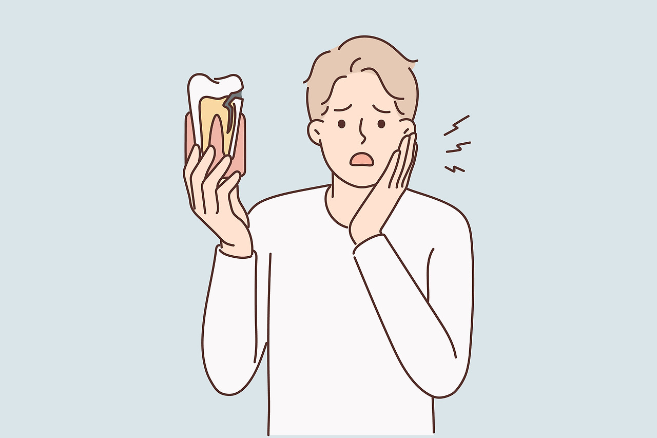깨지고 금이 간 치아 크랙 서둘러 치료하세요~