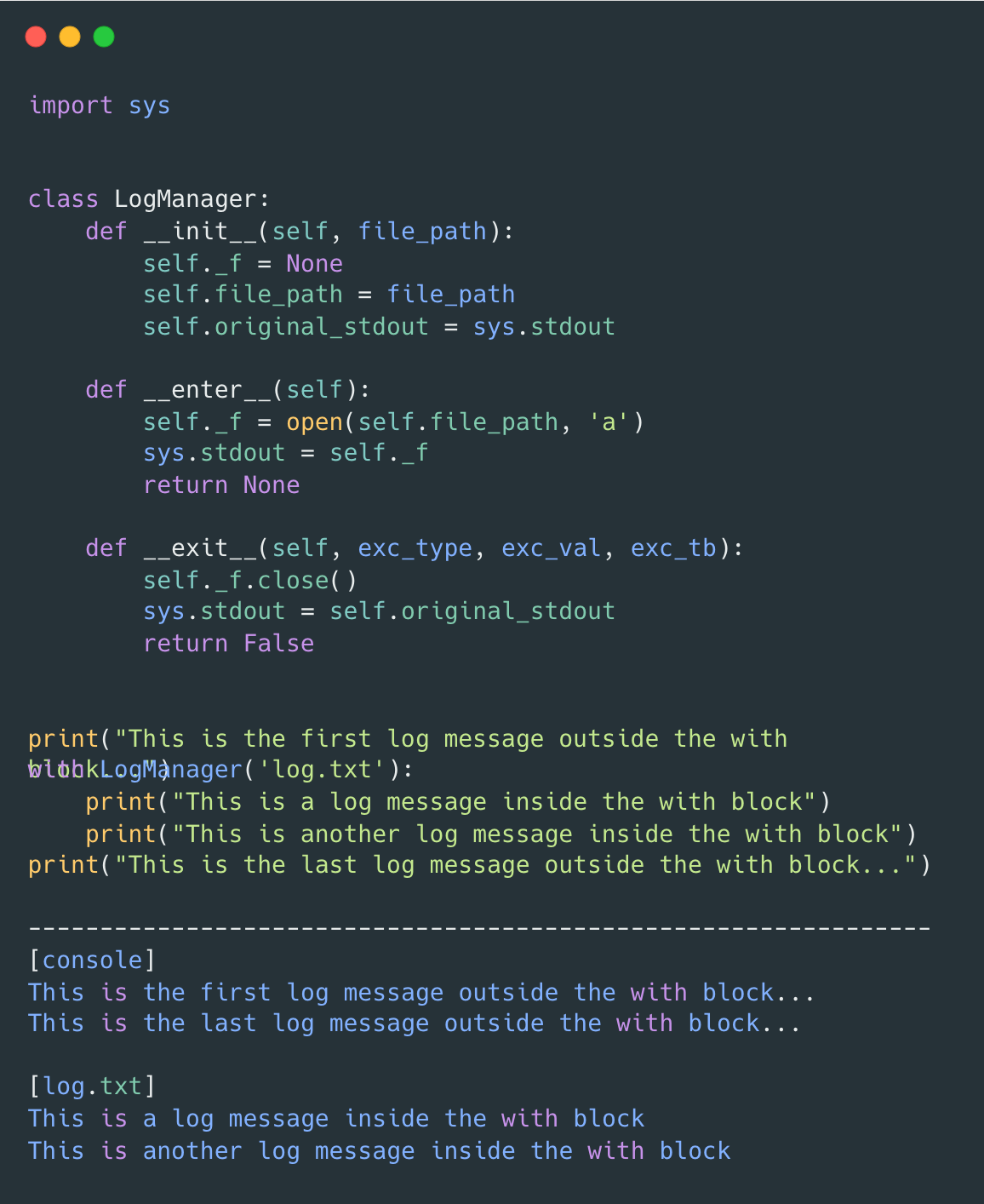 [Python] Context Manager