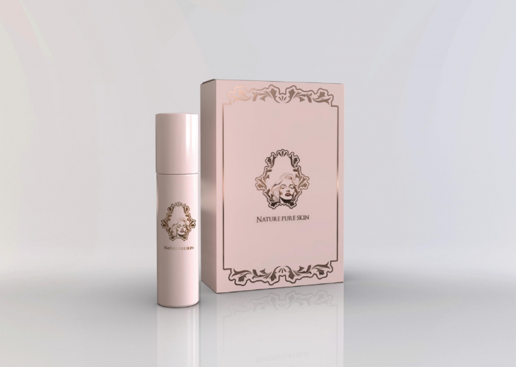 우아함을 담은 화장품 라벨과 단상자 패키지 디자인