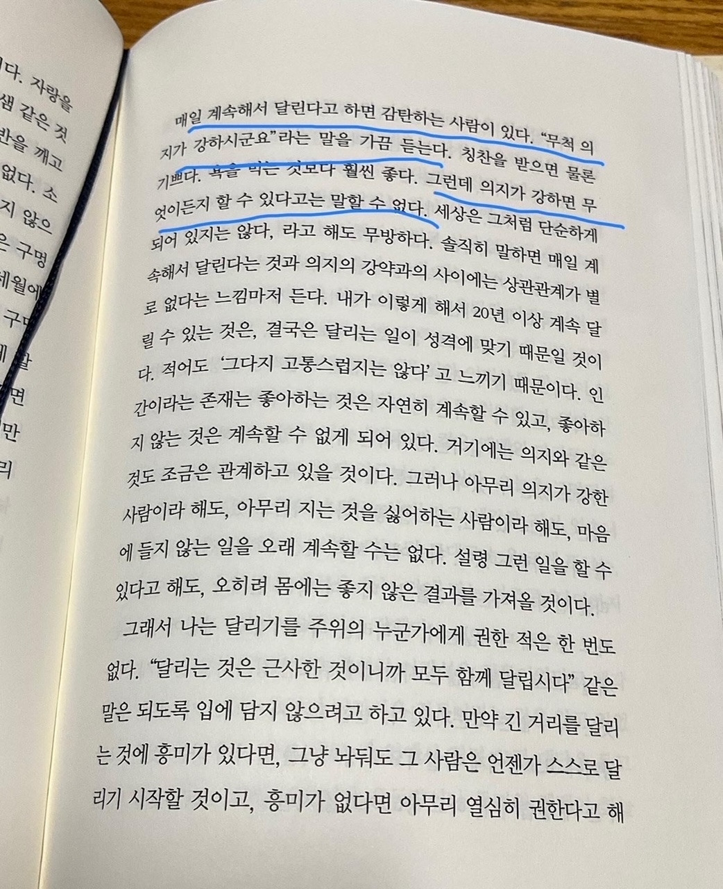 달리기를 말할 때 내가 하고 싶은 이야기