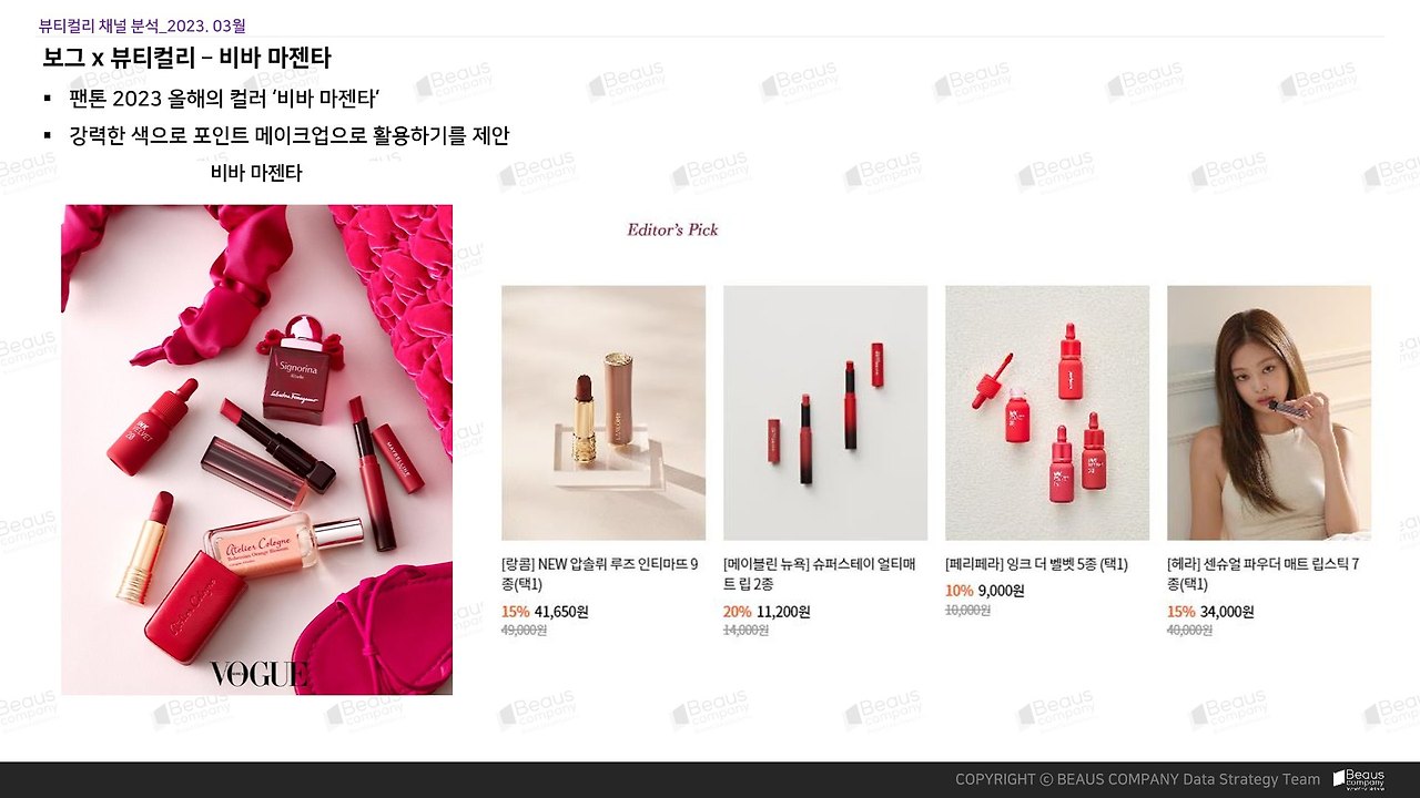 3월 올리브영·뷰티컬리 온오프라인 채널분석 리포트
