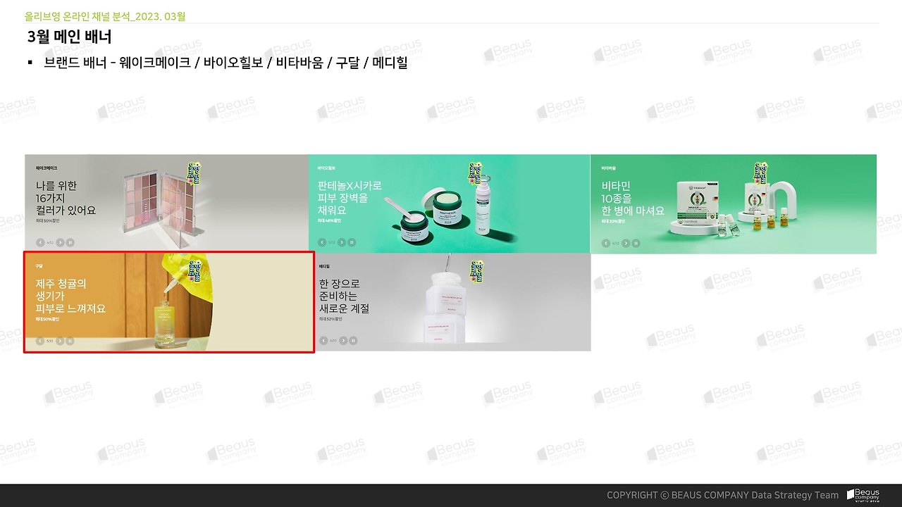 3월 올리브영·뷰티컬리 온오프라인 채널분석 리포트