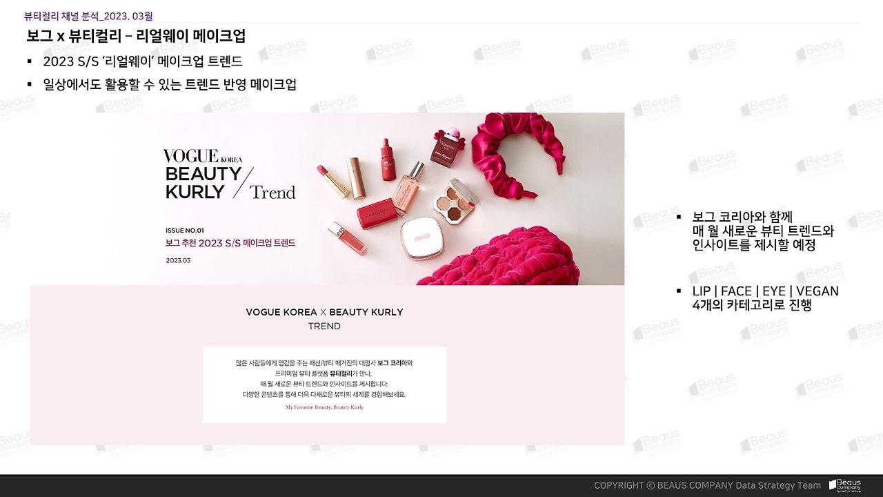 3월 올리브영·뷰티컬리 온오프라인 채널분석 리포트