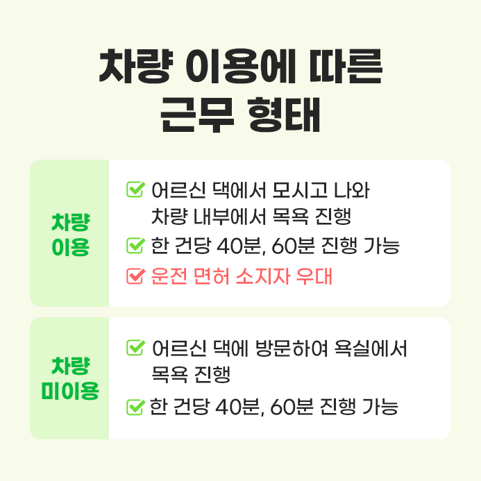 방문목욕 요양보호사 하는 일 알려드릴게요