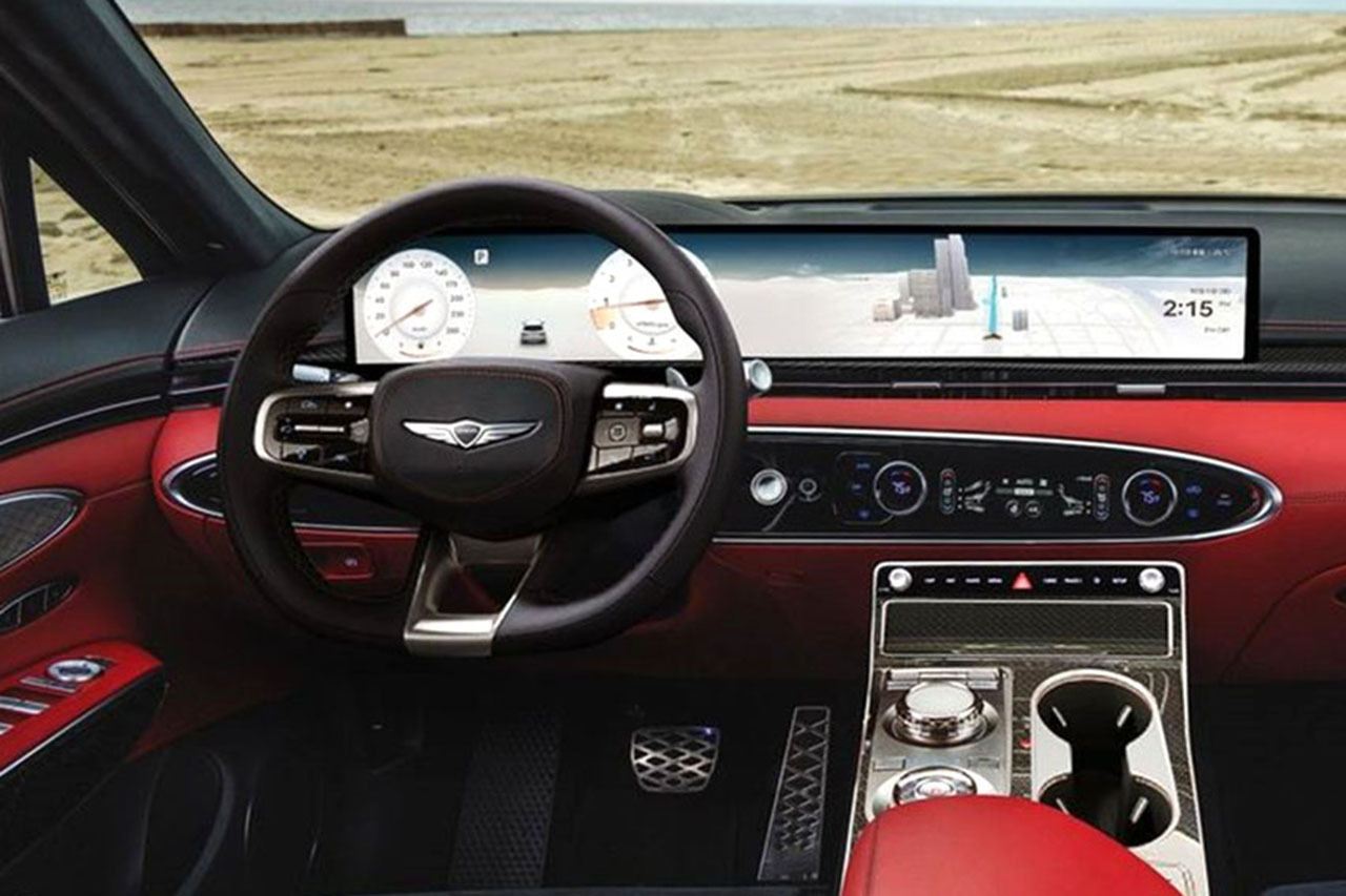 "포르쉐보다 멋져" 신형 GV70 스포츠 실내 미리보기