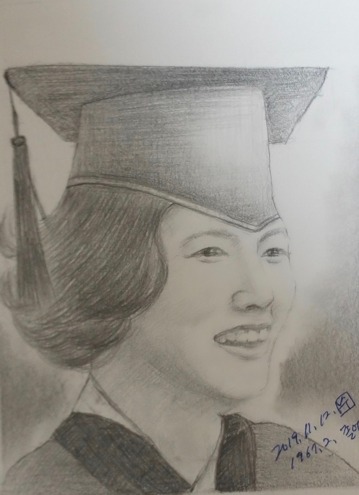 엄마의 그림일기 1967년 대학졸업식