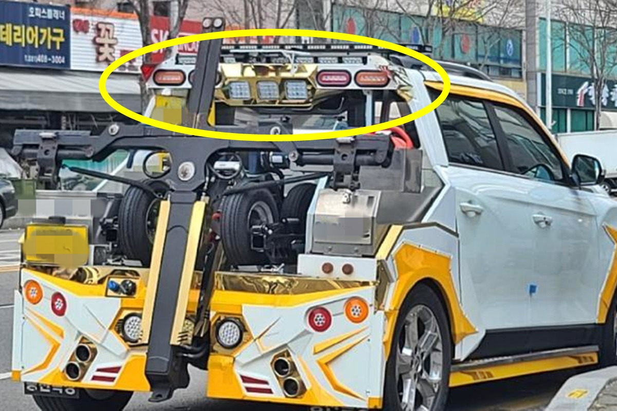 번호판 가린 렉카 신고했더니 황당한 답이 돌아왔다