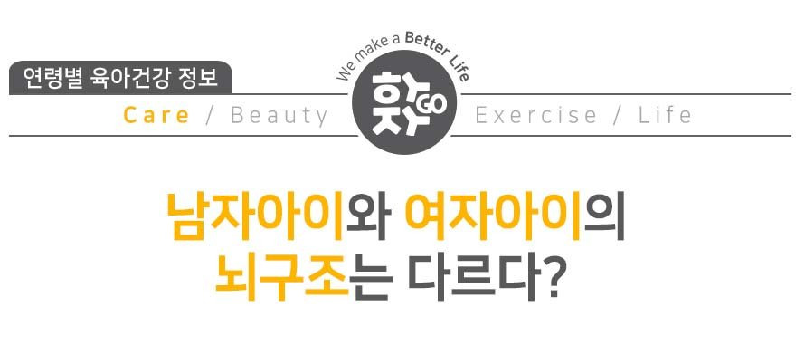 남자아이와 여자아이의 뇌구조는 다르다