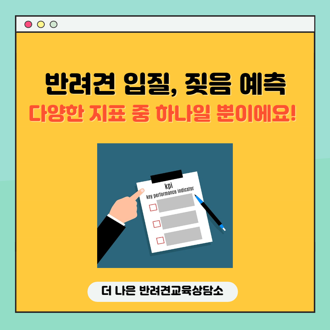 반려견 입질 짖음 미리 예측해보자