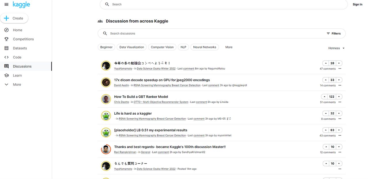 쉽게 만나는 여러 가지 빅데이터 ② 캐글(Kaggle)