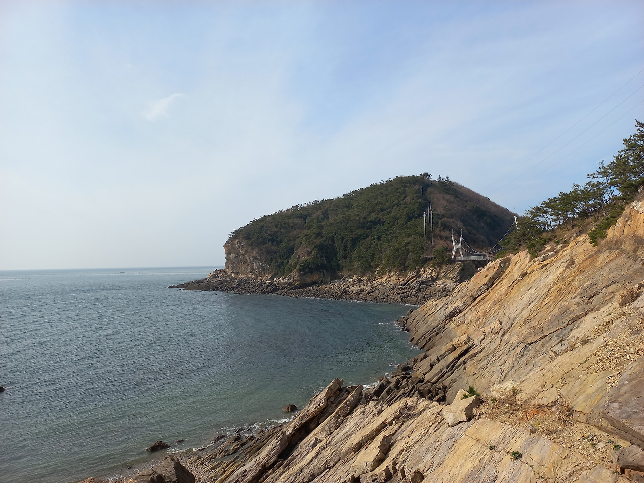 군산 방축도독립문 바위