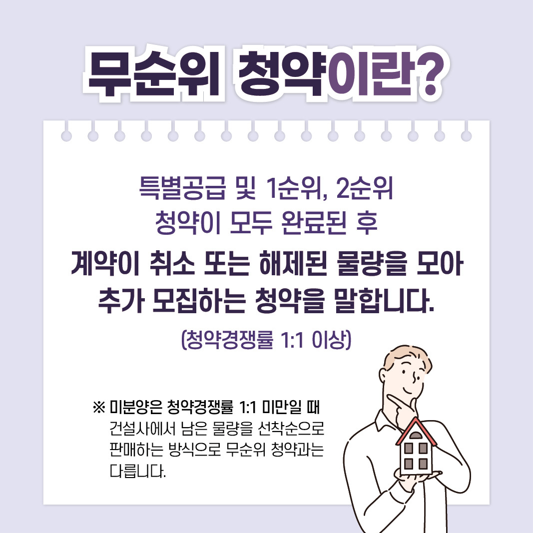 무순위 청약 조건 이렇게 달라진다