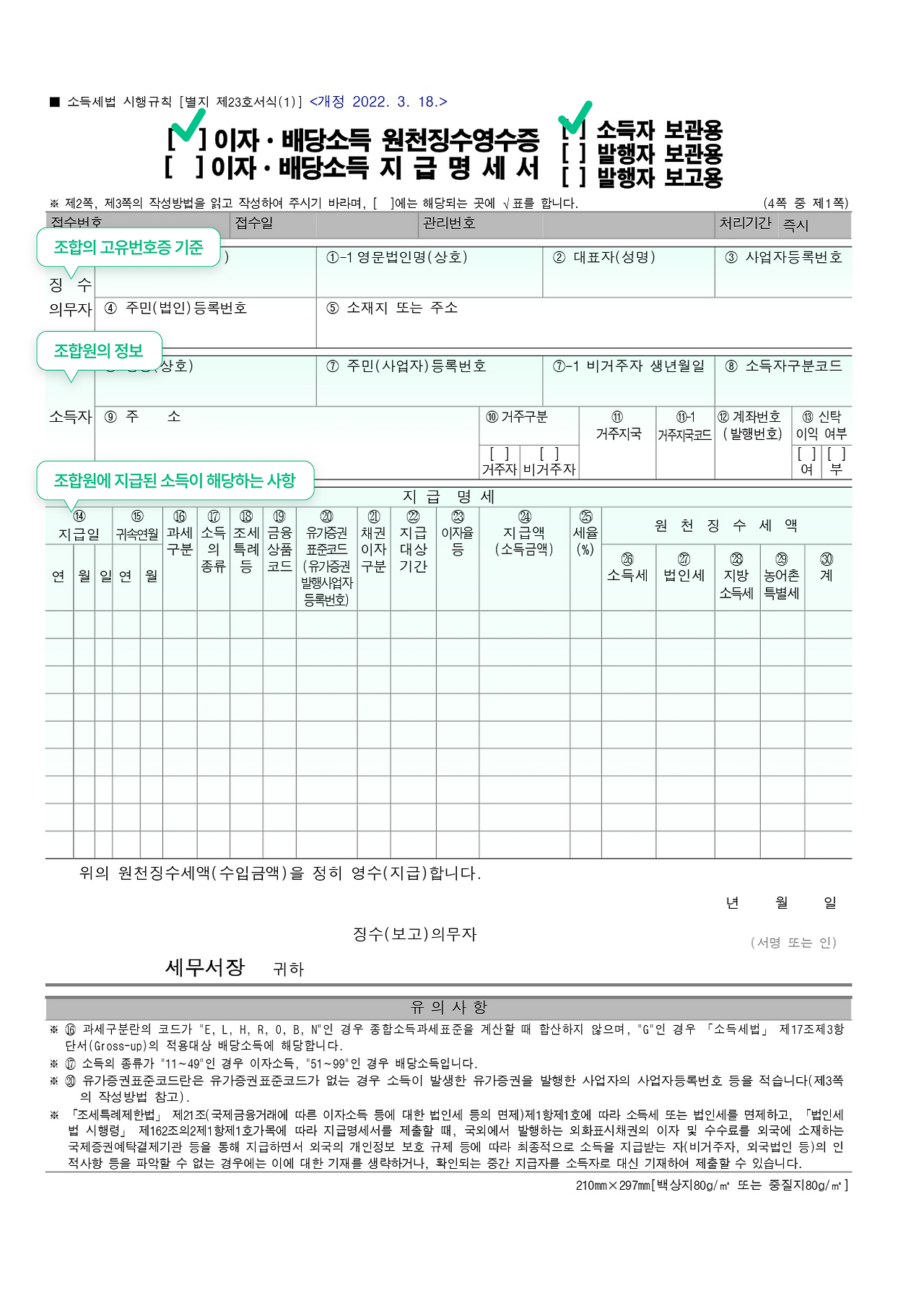 원천징수 세무 가이드 4